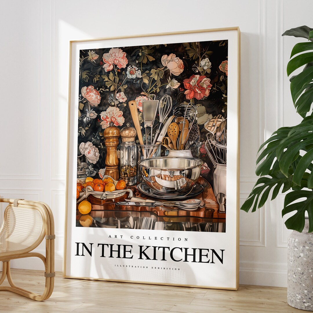 Any Colour - in the Kitchen - Kitchen Print - Kitchen Poster - Kitchen ...