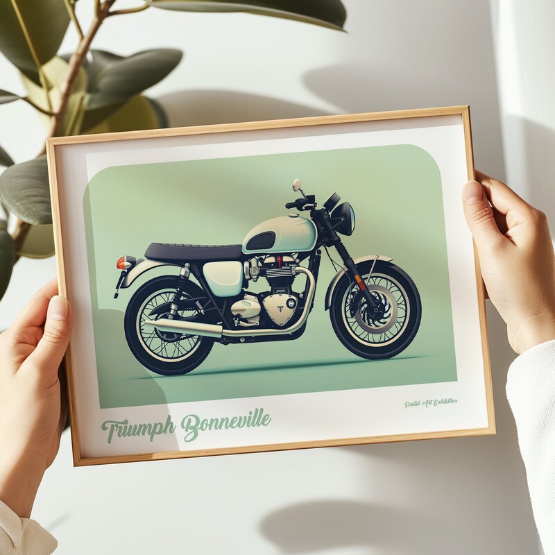 Motorcycle Poster - Etsy