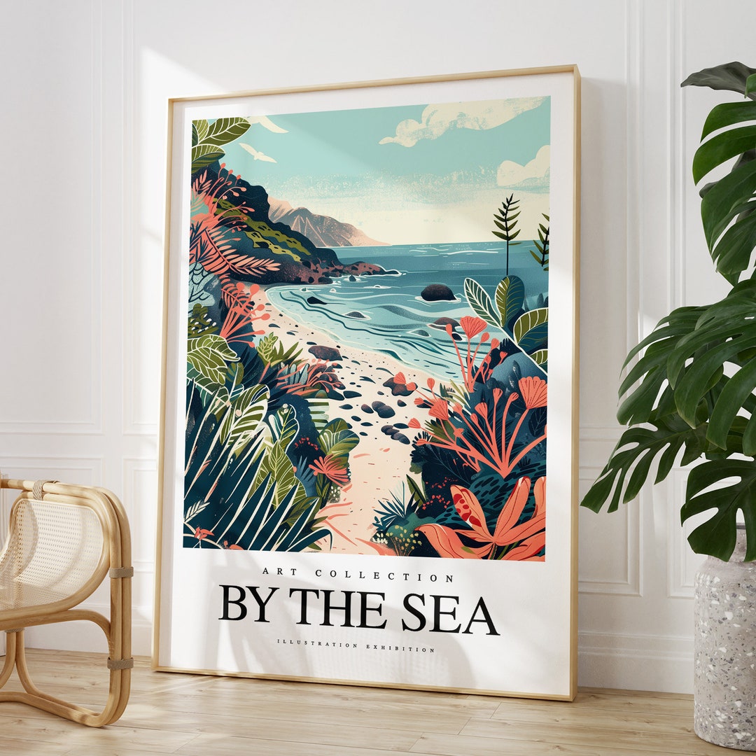 Any Colour - Beach Print - Beach Poster - Beach Art - Travel Poster ...