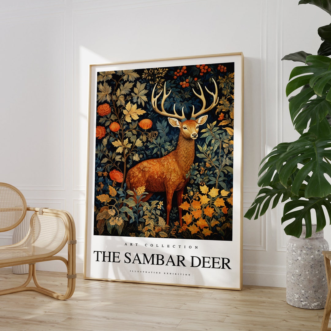 Any Colour - the Sambar Deer Print - the Sambar Deer Poster - Animal ...