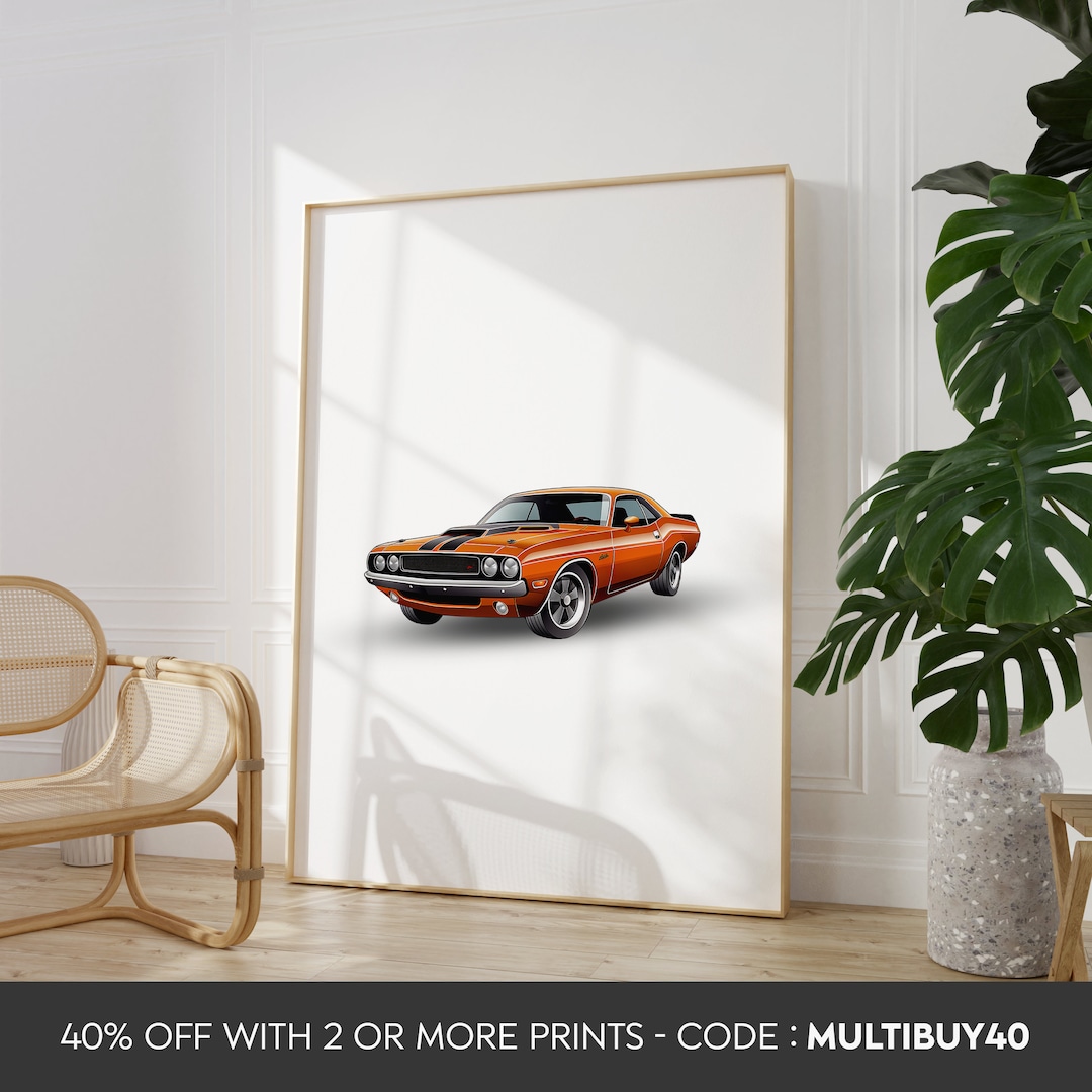 Any Colour - Dodge Challenger Poster - Dodge Challenger Print ...