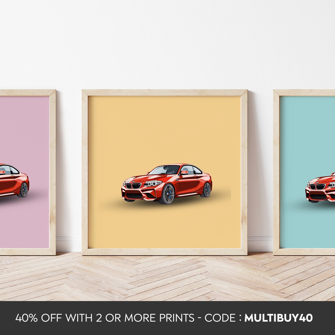 Any Colour - BMW M2 Poster - BMW M2 Print - BMW M2 Art - Any Size - Etsy