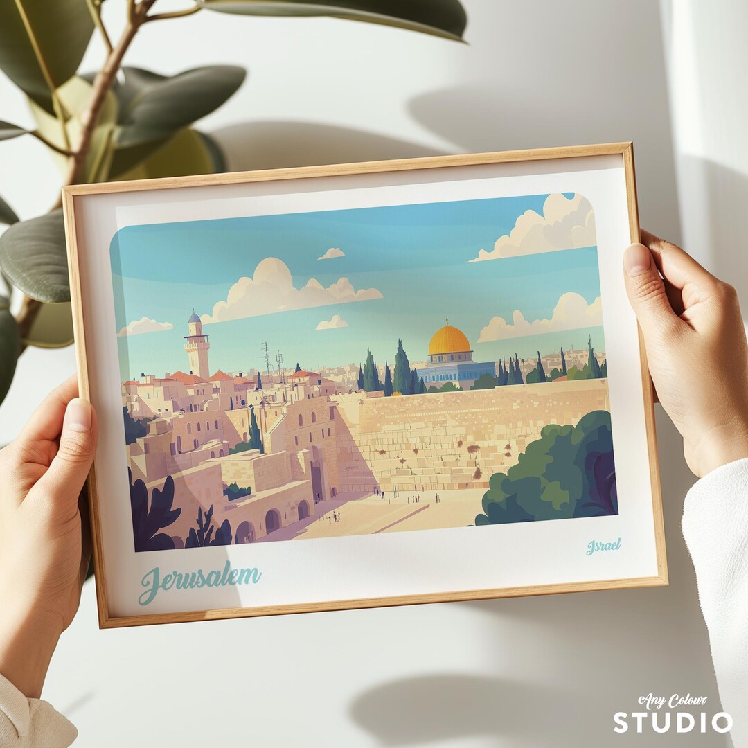 Anycolour Jerusalem, Israel, Landscape Print, Jerusalem Poster ...