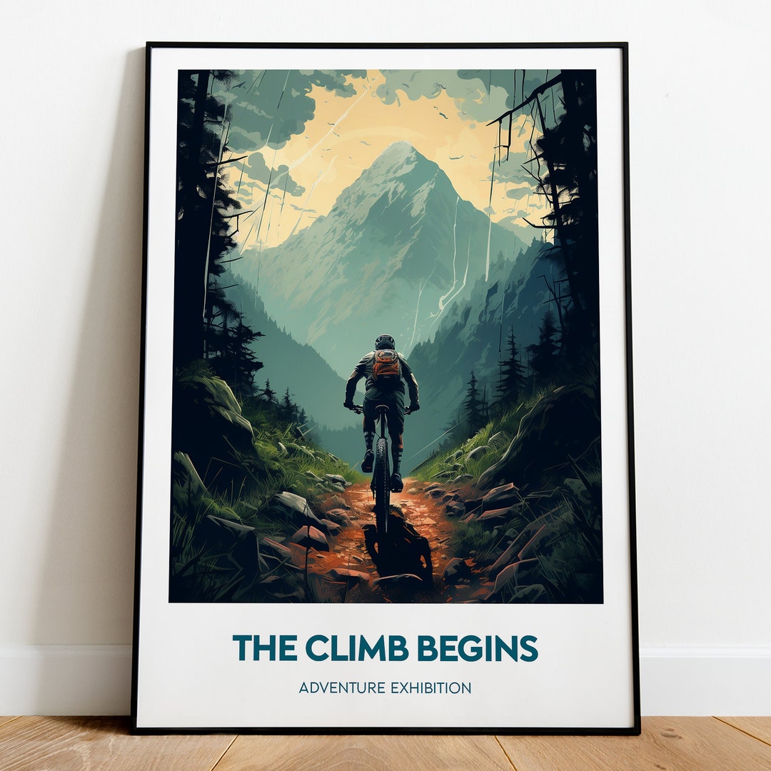 Any Colour - Mountain Bike Print - Mountain Bike Adventure Poster ...