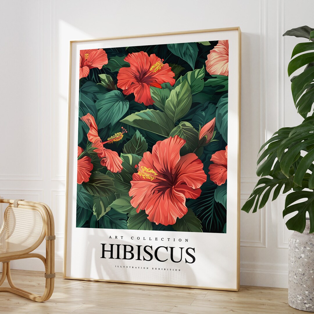 Any Colour - Hibiscus Flowers Print - Hibiscus Poster - Hibiscus Art ...