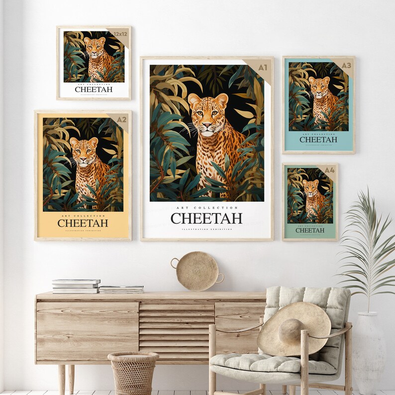 Any Colour - the Cheetah Print - the Cheetah Poster - Vintage Print ...
