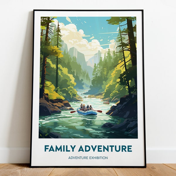 White Water Rafting Poster - Etsy