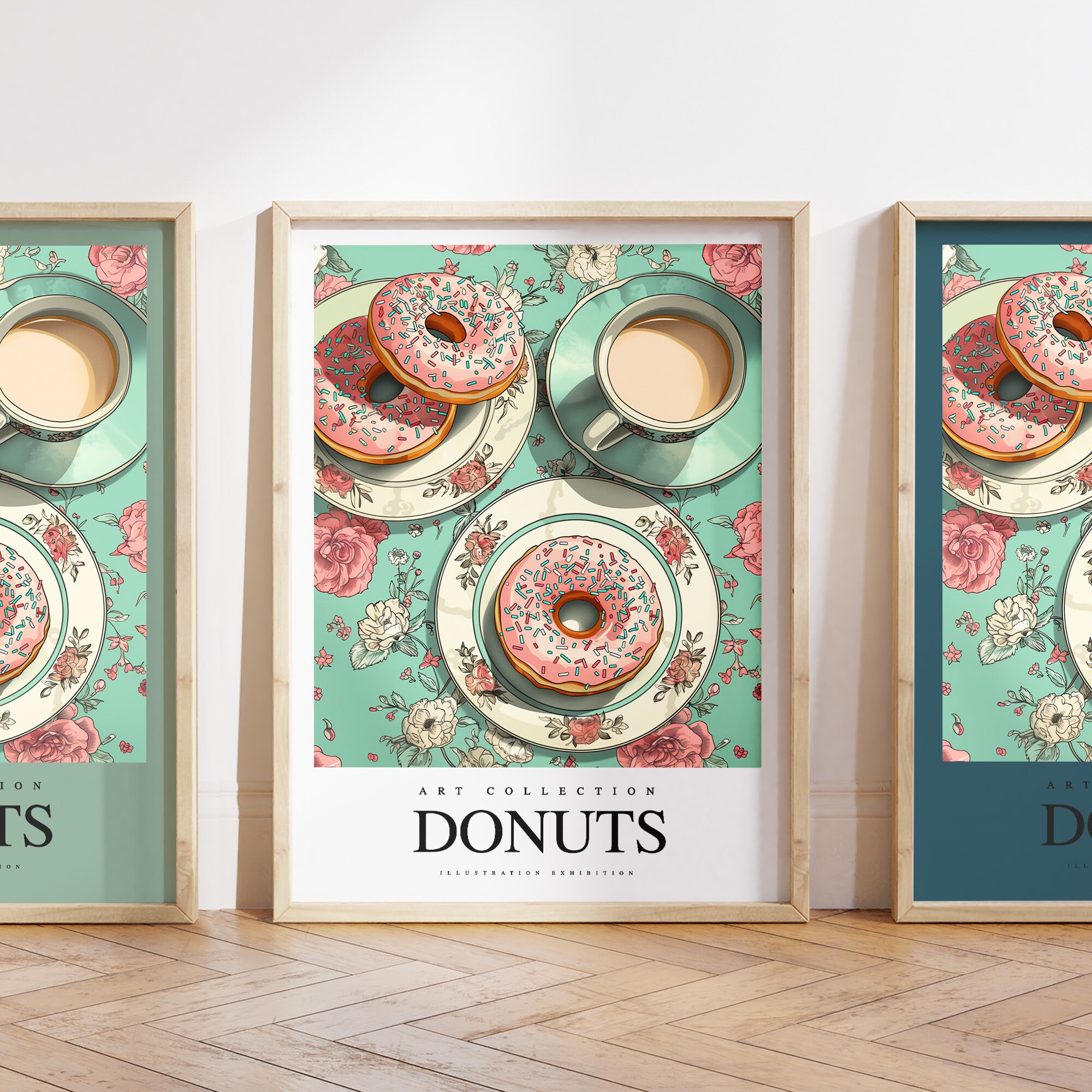 Any Colour - Donuts - Bakery Print - Bakery Poster - Bakery Art ...