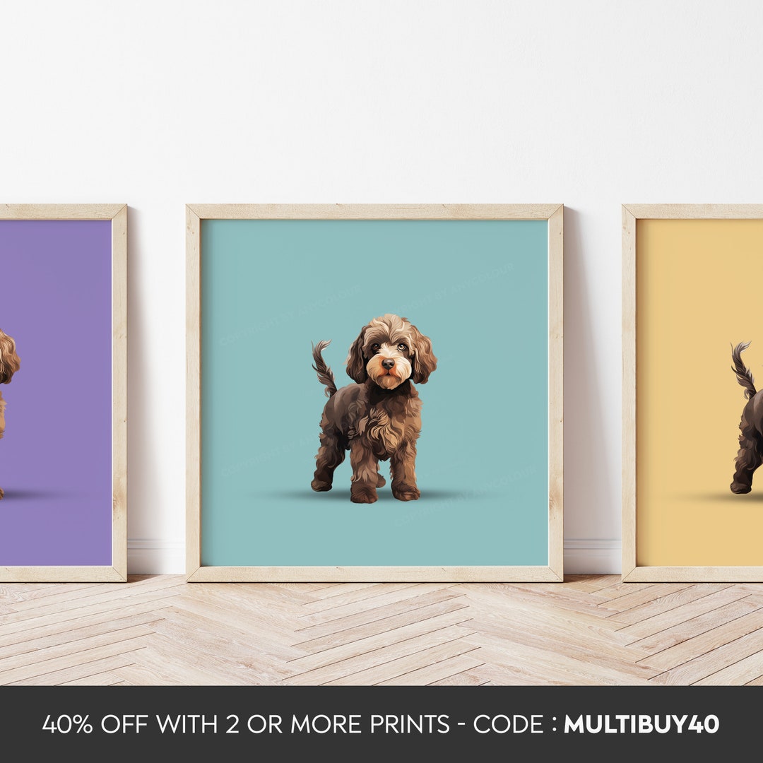 Any Colour - Any Size - Cockapoo Poster - Cockapoo Dog Print - Etsy