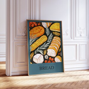 Any Colour - Bread Print - Bread Poster - Bread Art - Kitchen Print ...
