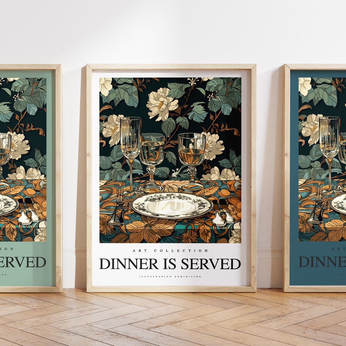 Any Colour - Dinner is Served - Kitchen Print - Kitchen Poster ...