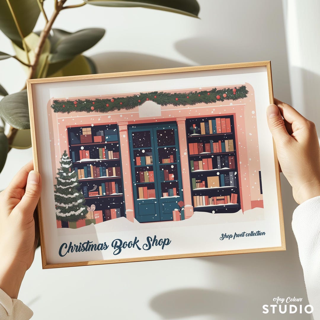 Personalised Text, Book Shop Poster, Book Shop Print, Book Shop Poster ...