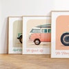School Bus Landscape Print, School Bus Poster, School Bus Wall Art ...