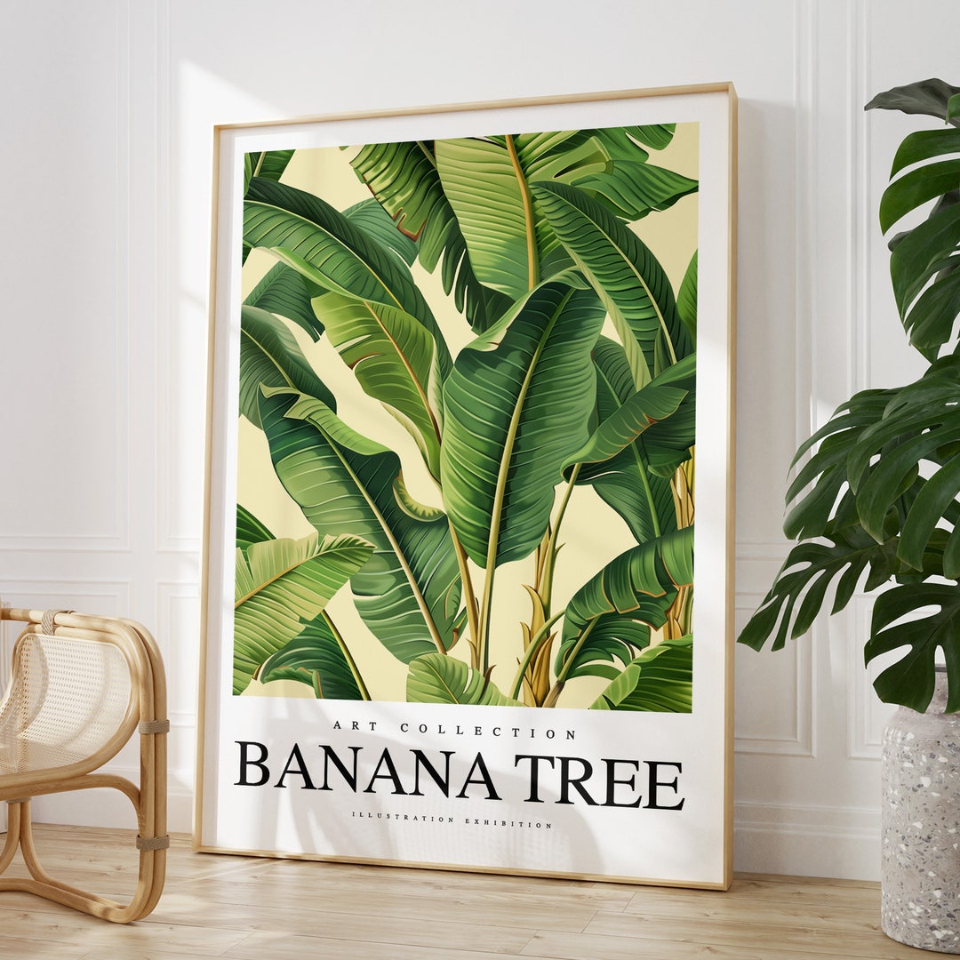 Any Colour - Banana Tree Print - Banana Tree Poster - Banana Tree Art ...