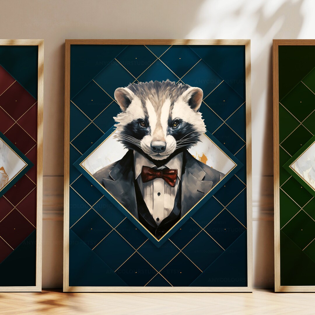 Any Colour - Skunk in Suit Poster - Skunk Poster - Personalised Print ...