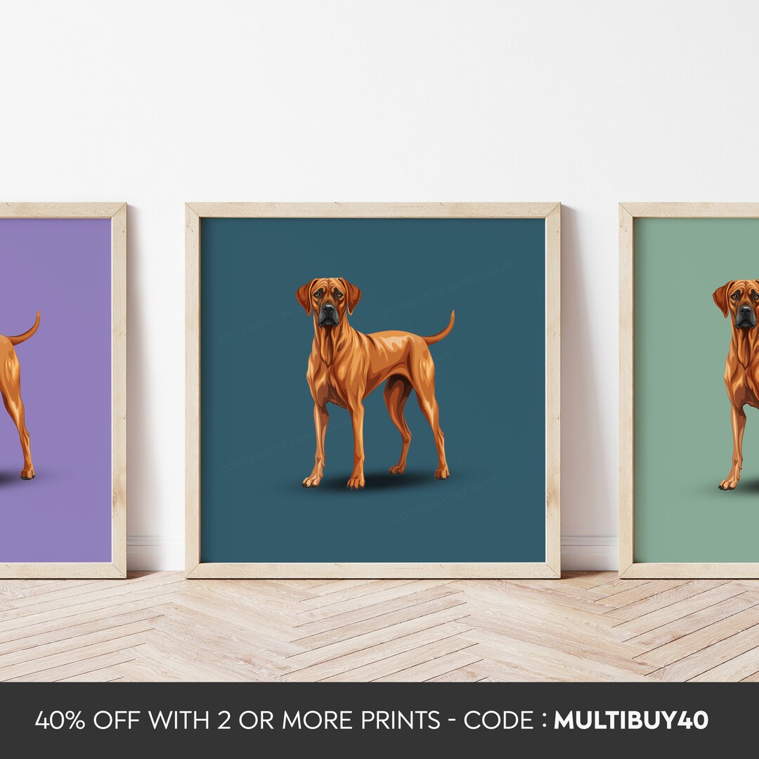 Any Colour - Rhodesian Ridgeback Dog Poster - Rhodesian Ridgeback Dog ...