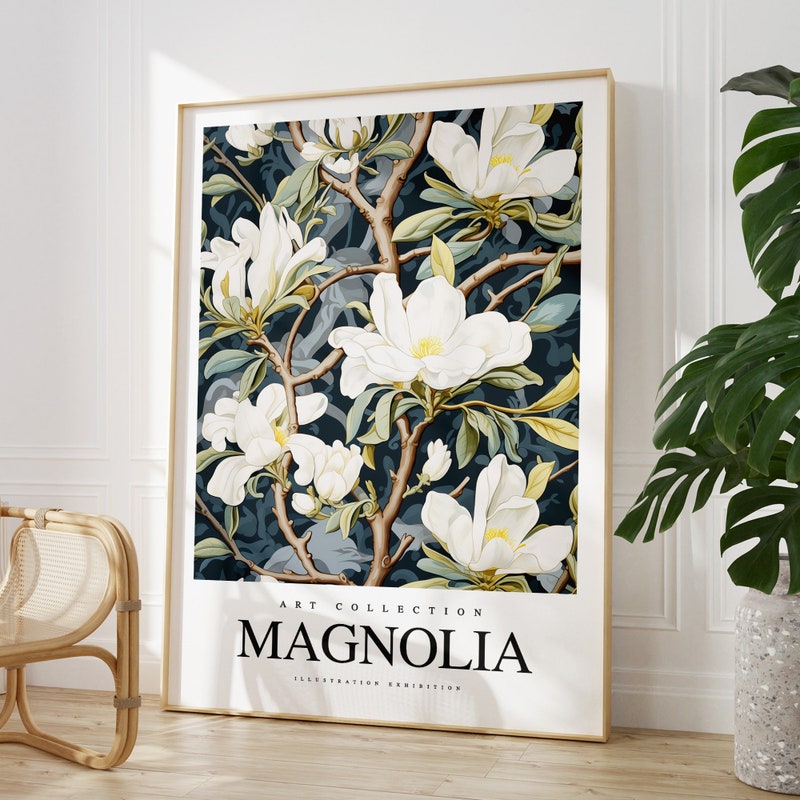 Magnolia Print - Etsy