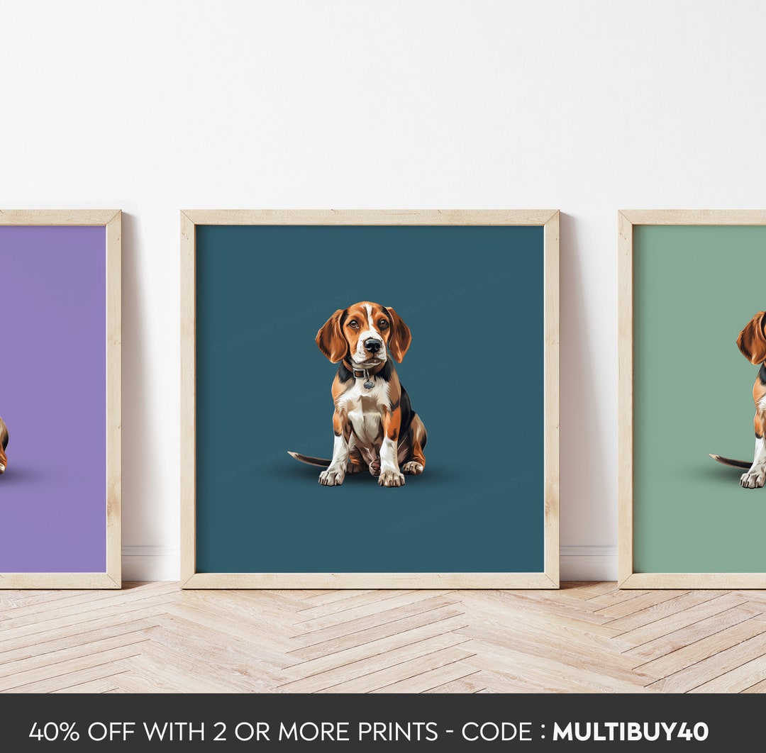 Any Colour - English Foxhound Puppy Poster - English Foxhound Puppy ...