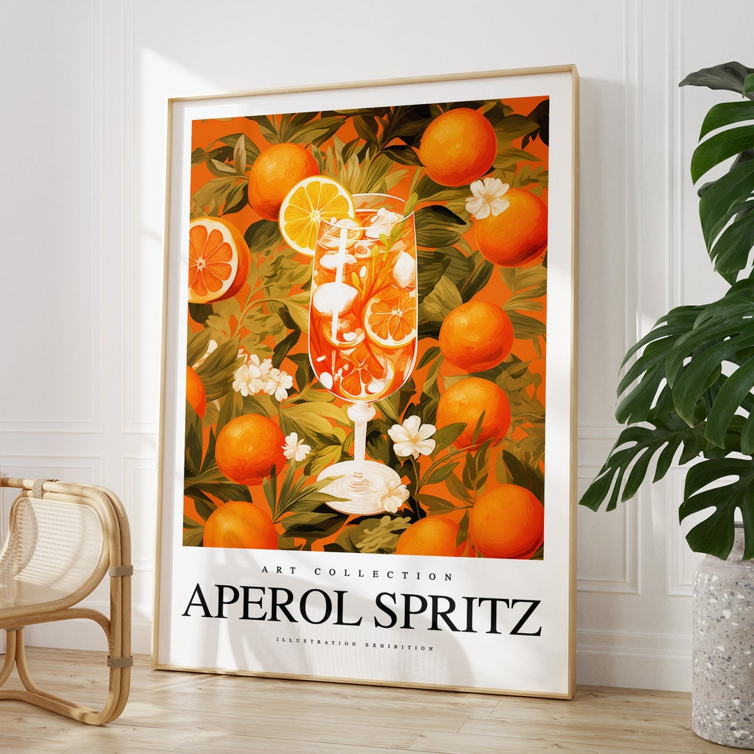 Any Colour - Aperol Spritz Print - Aperol Spritz Drink Poster - Aperol ...