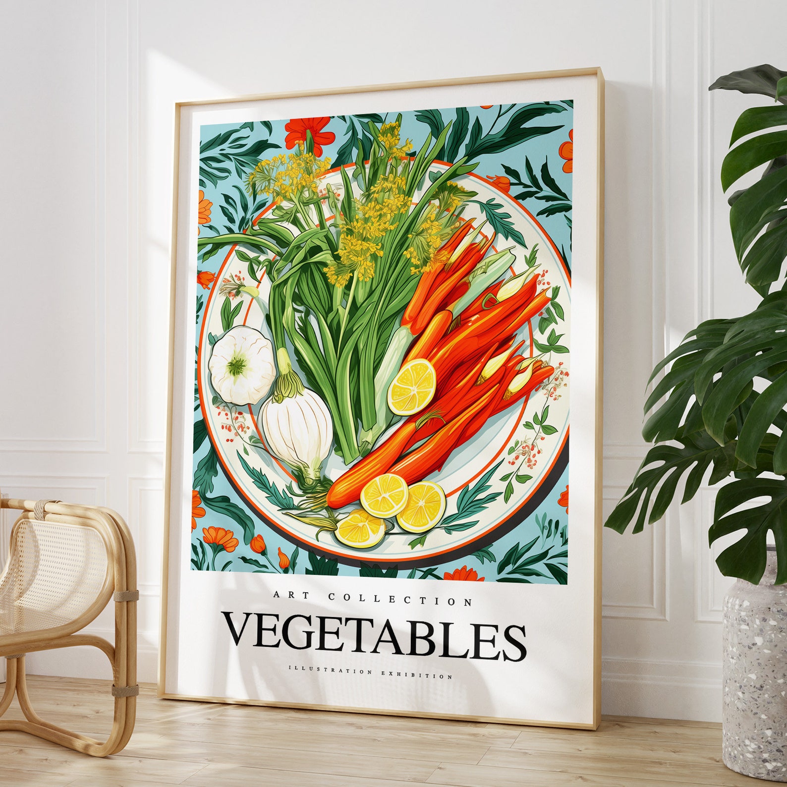 Any Colour Vegetables Print Vegetables Poster Vegetables Art Kitchen ...