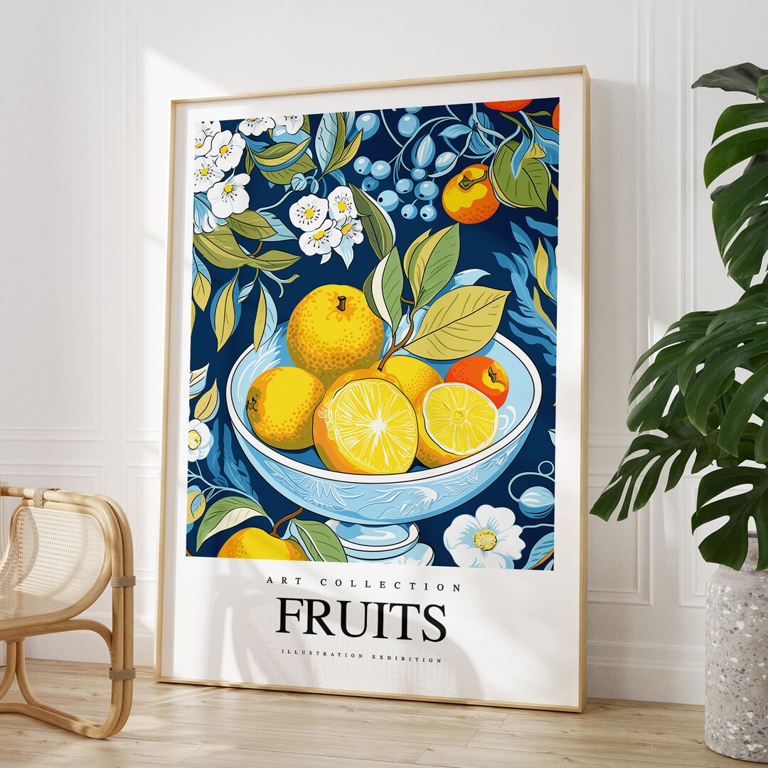 Any Colour - Fruits Print - Fruits Poster - Fruits Art - Kitchen Print ...