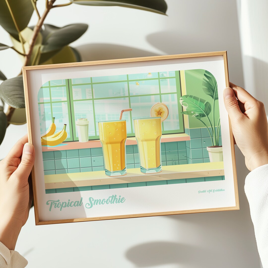 Tropical Smoothie Landscape Print, Tropical Smoothie Poster, Tropical ...