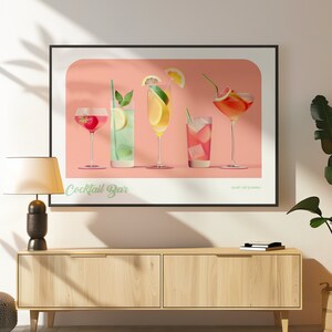 Cocktail Bar Landscape Print, Cocktail Bar Poster, Cocktail Bar Wall ...