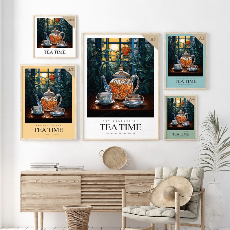 Any Colour - Tea Print - Tea Poster - Tea Time Art - Kitchen Print ...
