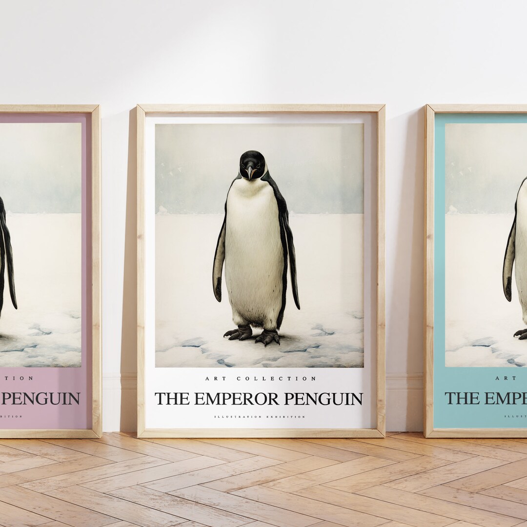 Emperor Penguin Poster - Emperor Penguin Print - Emperor Penguin Art ...