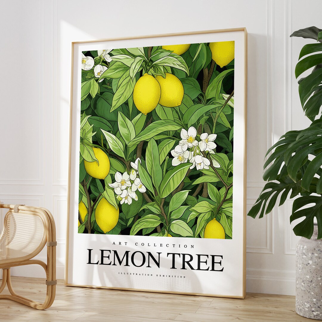 Any Colour - Lemon Tree Print - Lemon Tree Leafs Poster - Lemon Tree ...