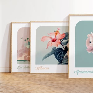Hibiscus Plant Landscape Print, Hibiscus Plant Poster, Hibiscus Plant ...