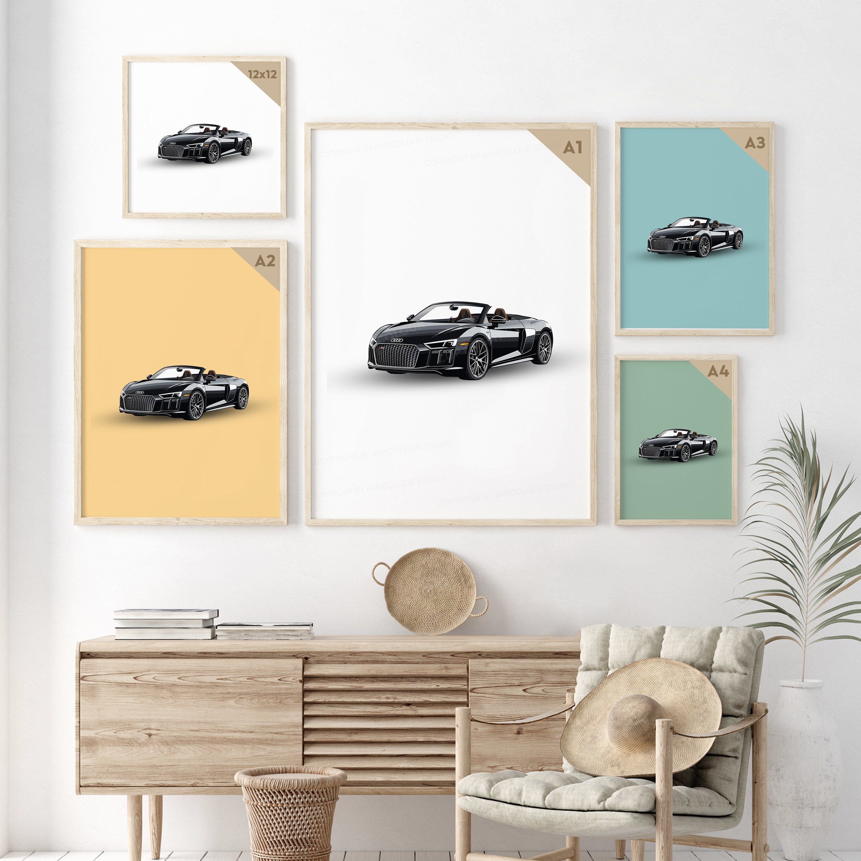 Any Colour Audi R8 Poster Audi R8 Print Audi R8 Art Any Size - Etsy