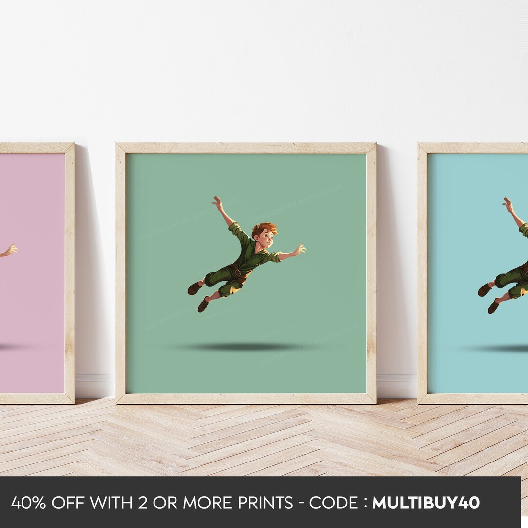 Any Colour - Movie Print - Peter Pan Fan Art - Peter Pan Poster - Etsy