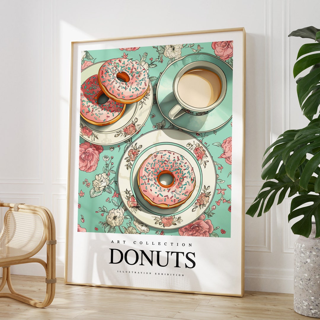 Any Colour - Donuts - Bakery Print - Bakery Poster - Bakery Art ...