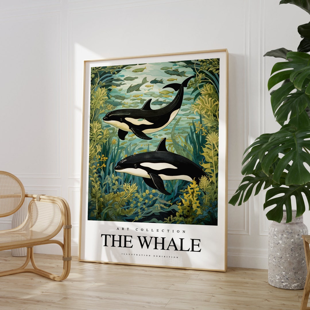Any Colour - the Whale Print - Whales Poster - Whales Art - Whale Print ...