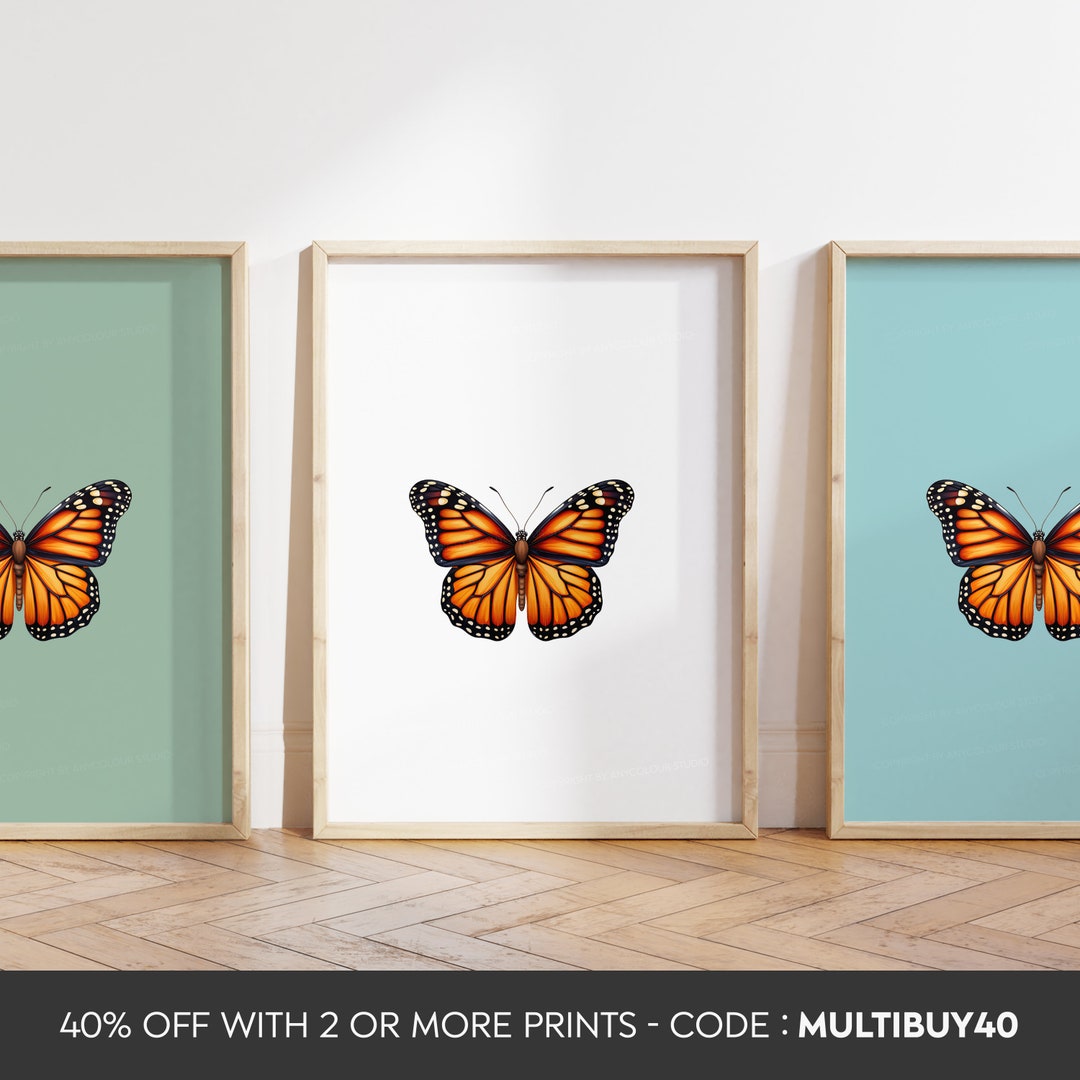Any Colour - Monarch Butterfly Print - Monarch Butterfly Poster ...
