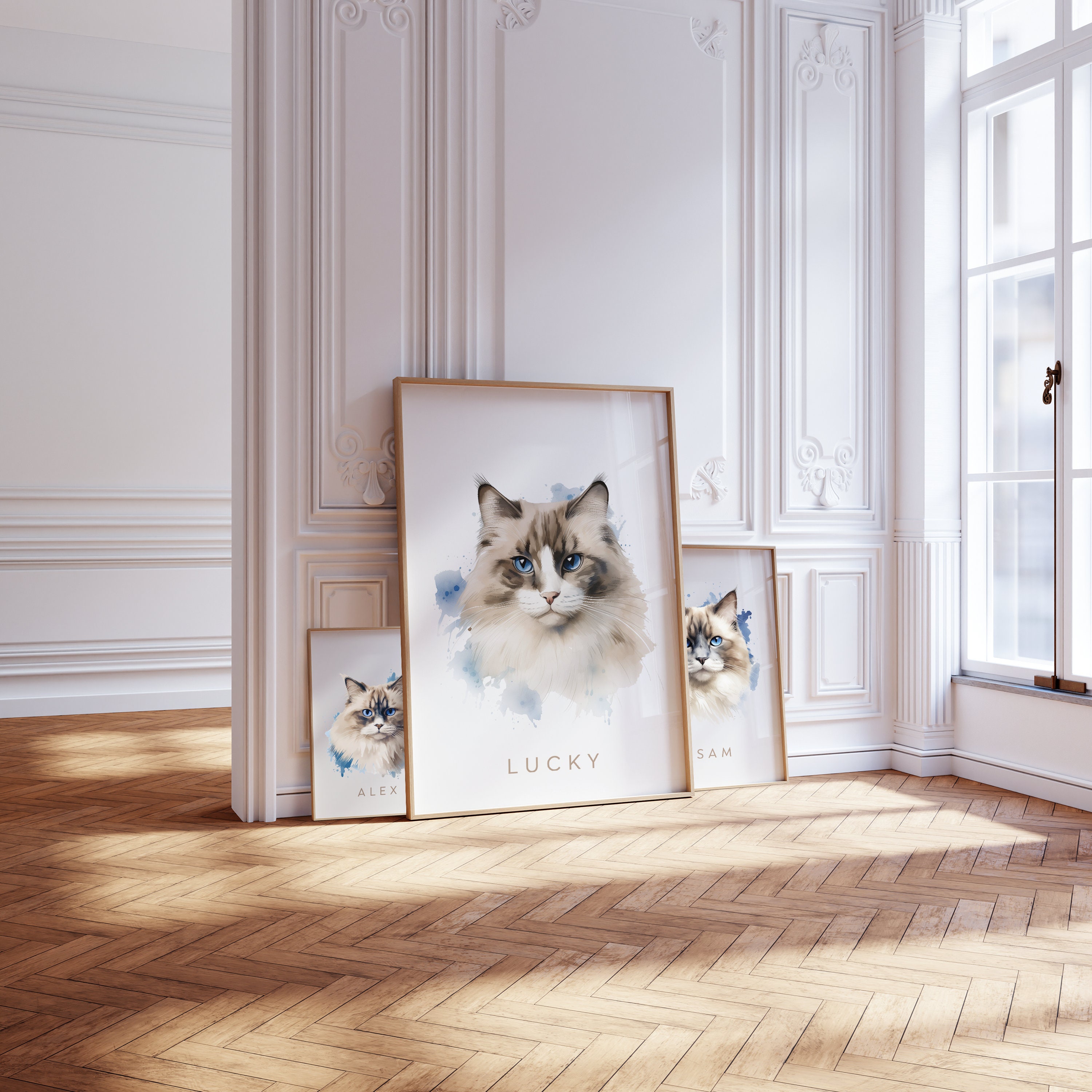 Custom Cat Poster Ragdoll Cat Poster Ragdoll Cat Print Ragdoll Kitten ...