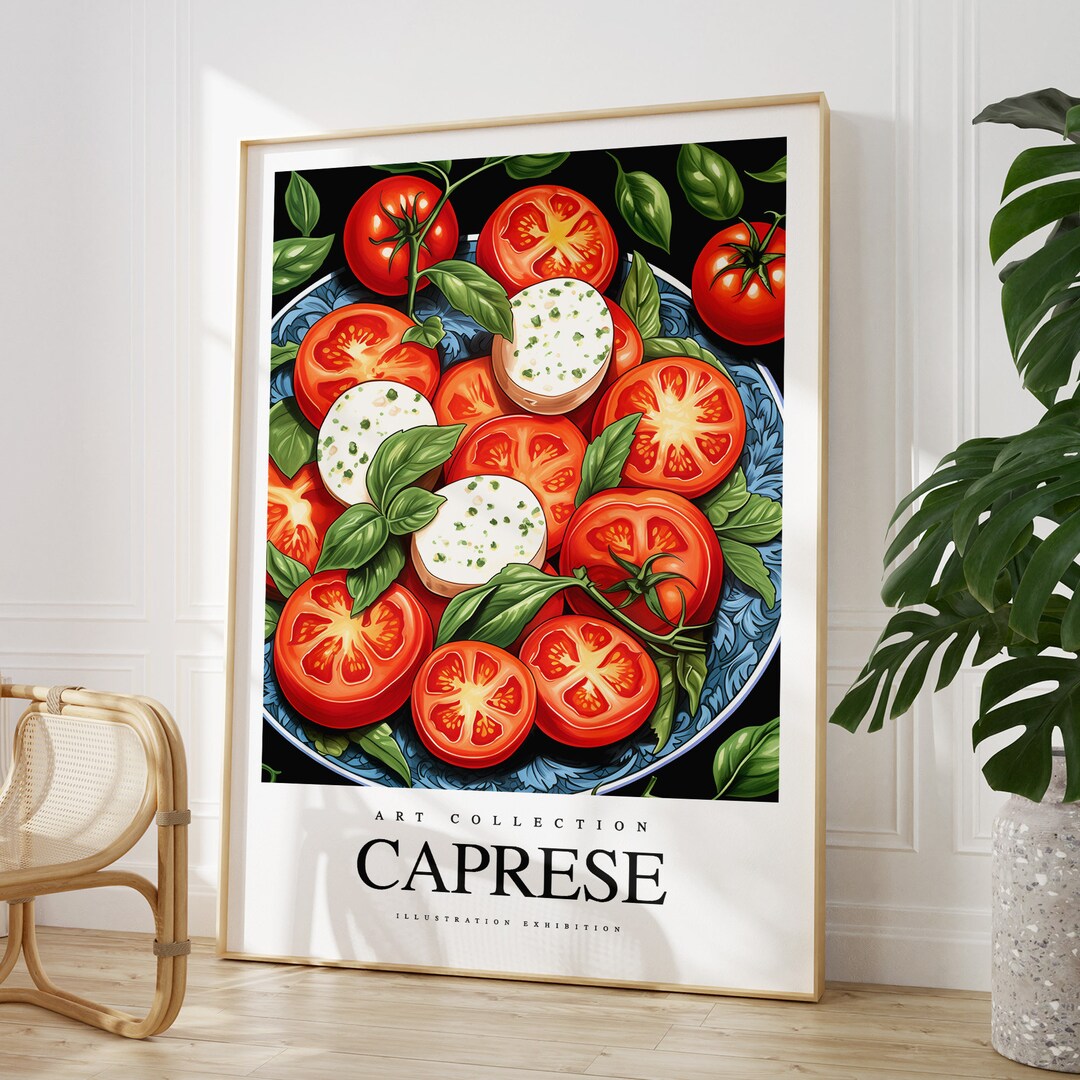 Any Colour - Caprese Salad Print - Caprese Salad Poster - Caprese Salad ...