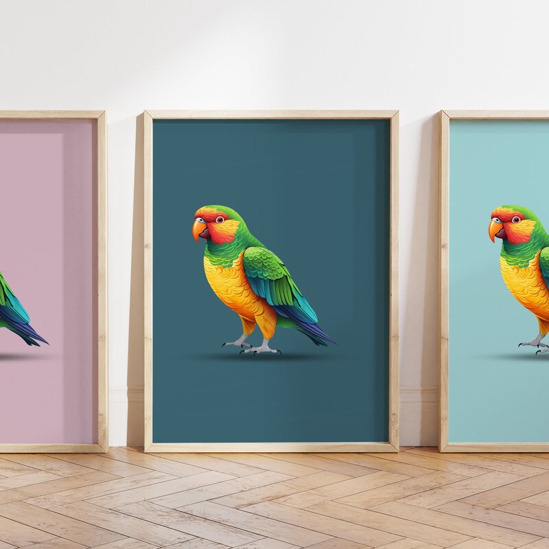 Parrot Poster - Etsy