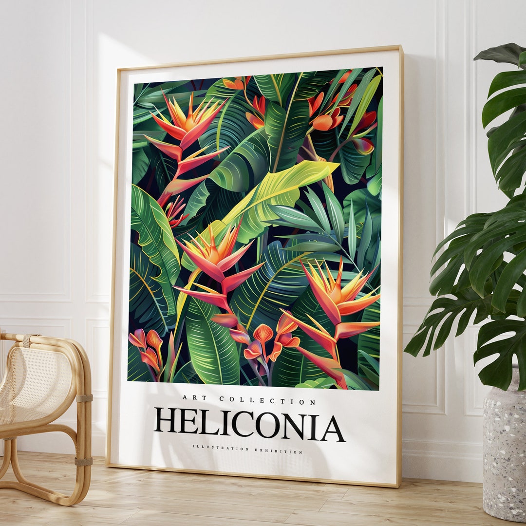Any Colour - Heliconia Plant Print - Heliconia Poster - Heliconia Art ...