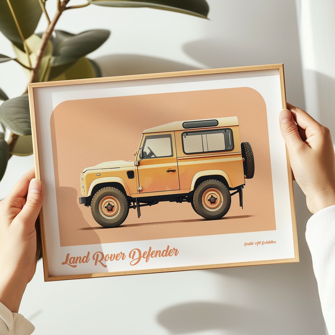 Land Rover Defender Landscape Print, Land Rover Poster, Land Rover Wall ...