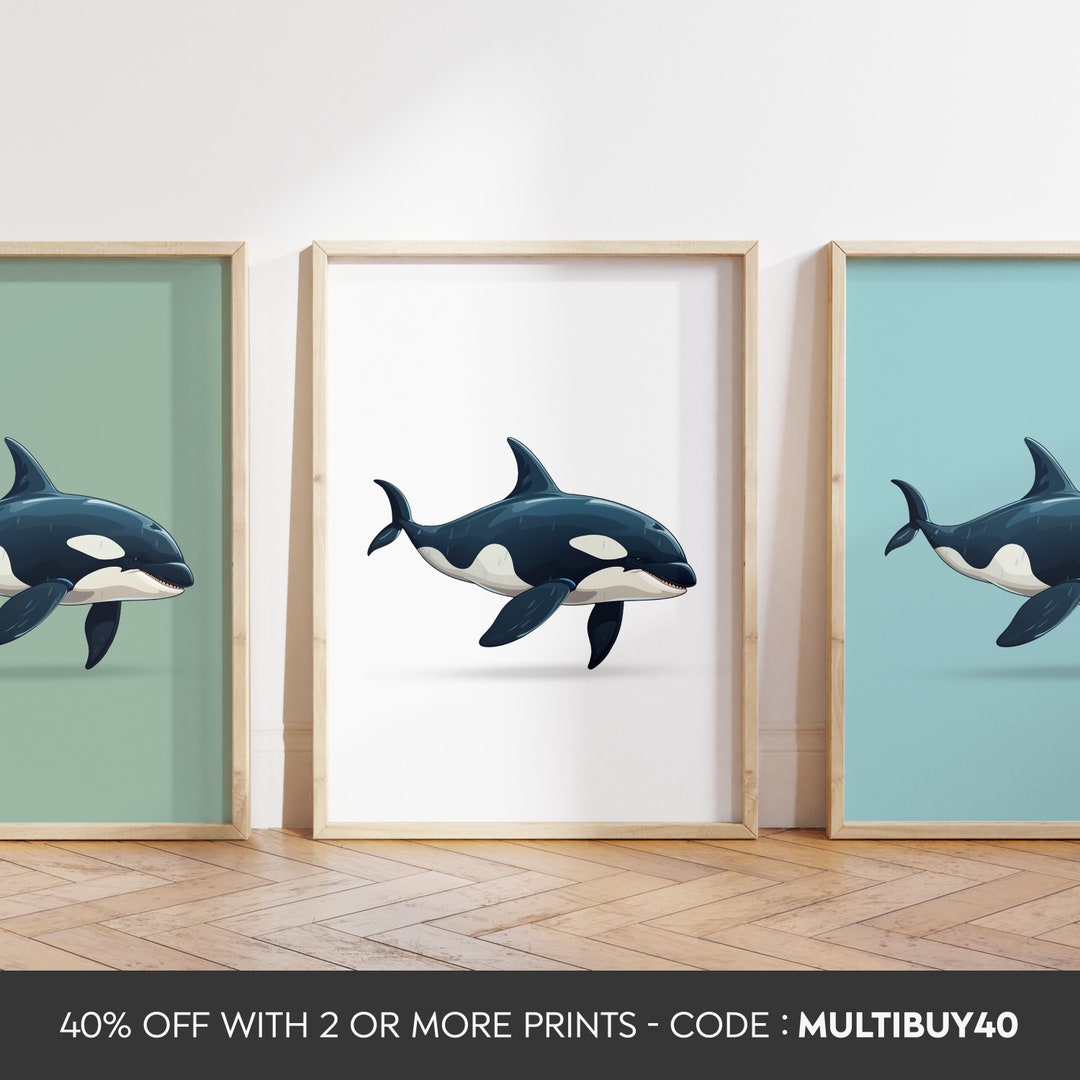 Any Colour - Orca Print - Orca Poster - Orca Art - Orca Print - Any ...