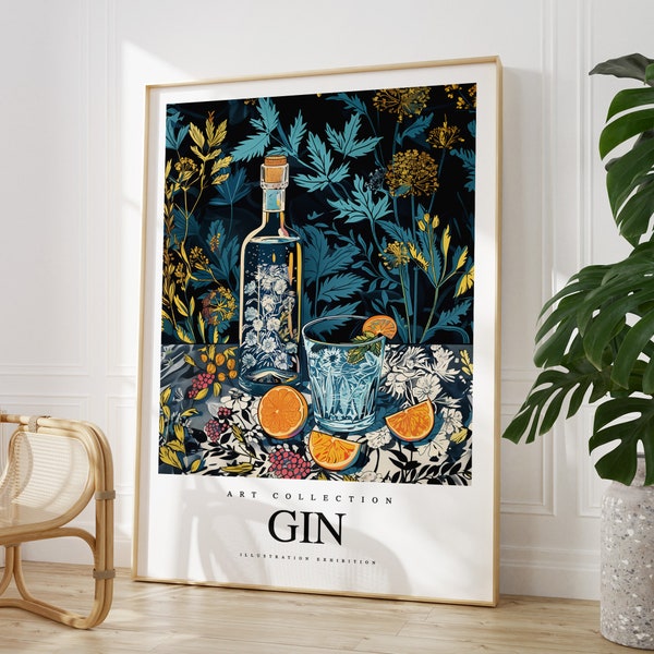 Gin Print - Etsy UK