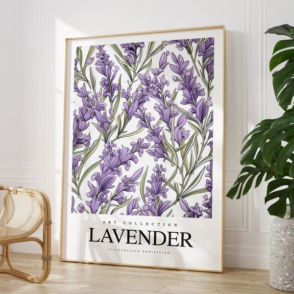 Lavender Print - Etsy