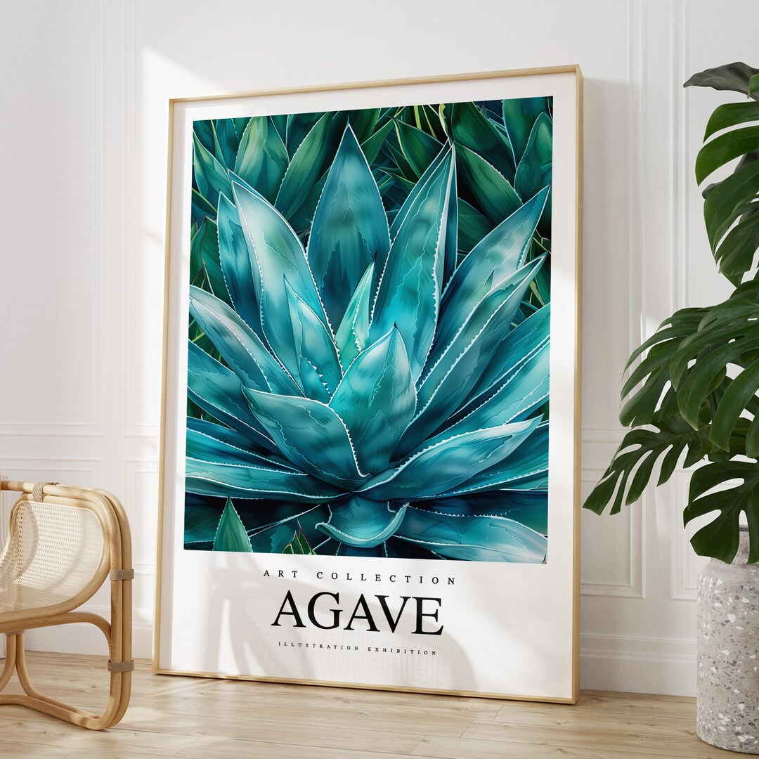 Any Colour - Agave Print - Agave Poster - Agave Art - Vintage Print ...