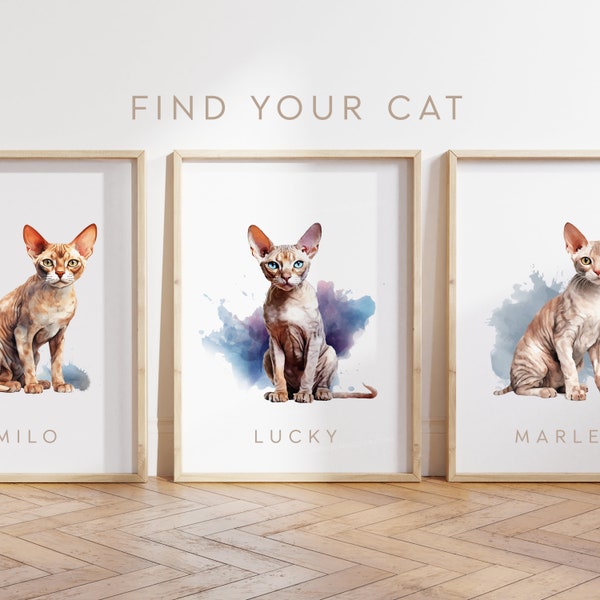 Devon Rex - Etsy