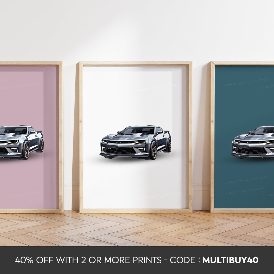 Any Colour - Chevrolet Camaro Poster - Chevrolet Camaro Print ...