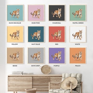 Any Colour - Bobcat Print - Bobcat Poster - Bobcat Art - Bobcat Print ...