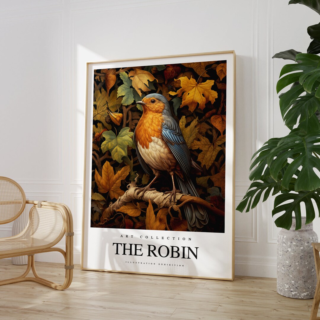 The Robin Poster - the Robin Art - the Robin Print - Robin Painting ...