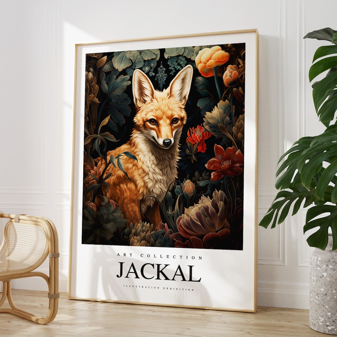 Any Colour the Jackal Print the Jackal Poster Vintage Print Any Size - Etsy